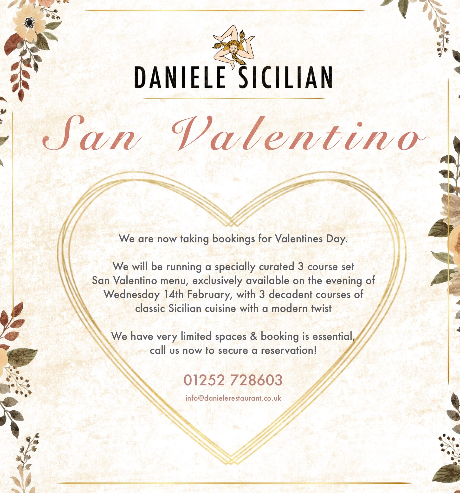 Valentines Day – Daniele Sicilian Restaurant & Hotel